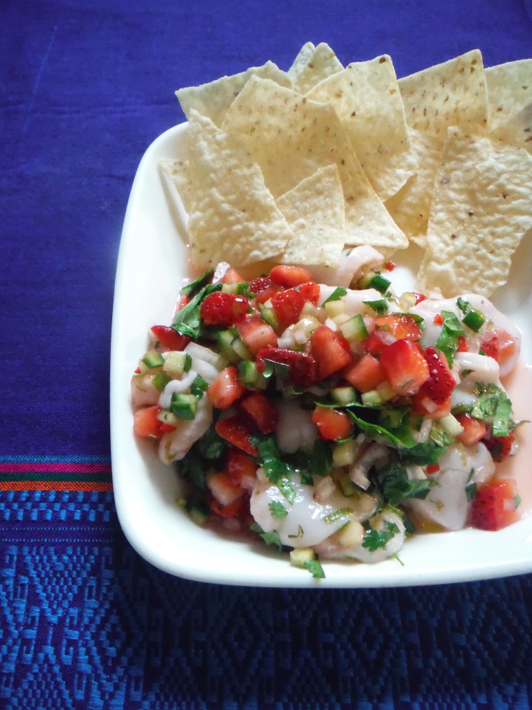 Strawberry Scallop Ceviche - Canada's Food Island
